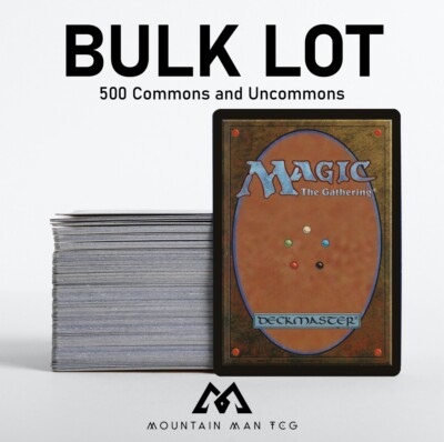 500 Magic Cards Bulk Lot Commons/Uncommons No Basic Lands or Tokens | eBay