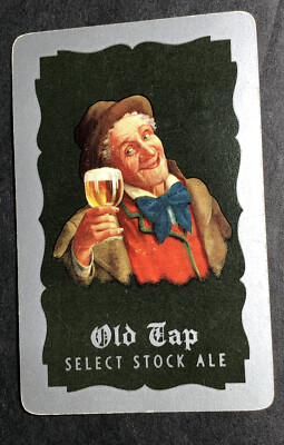 One Old Tap Beer Playing Swap Card C 1940s Old Man Enterprise Fall ...