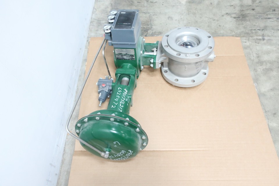 Fisher V150 Vee-ball 1052 Size 40 3610j Stainless Control Valve 6in 150 ...