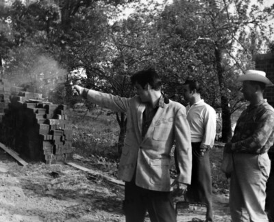 8x10 Print Elvis Presley Shooting Gun Candid #6629 | eBay