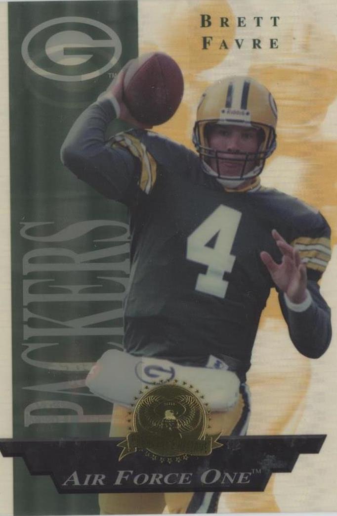1996 Collector's Edge President's Reserve - Air Force One Brett Favre ...