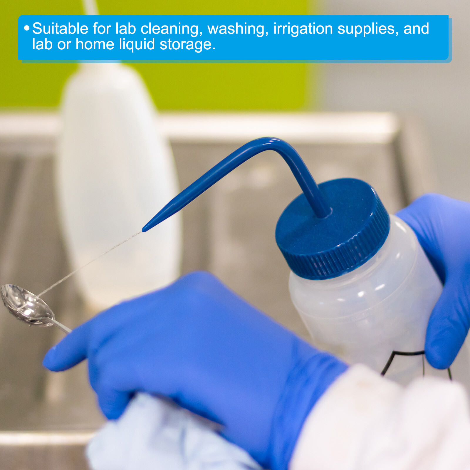 2Pcs 8oz Lab Squeeze Bottle 250ml Plastic Safety Wash Bottles (White ...