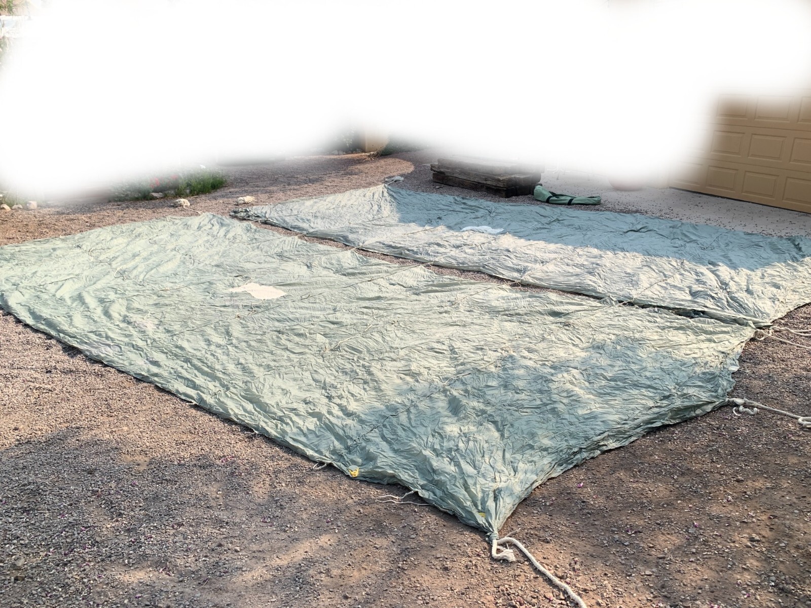 QTY 2 11' x 25' Ram Air Rectangular Parachute Canopies - Lines cut | eBay