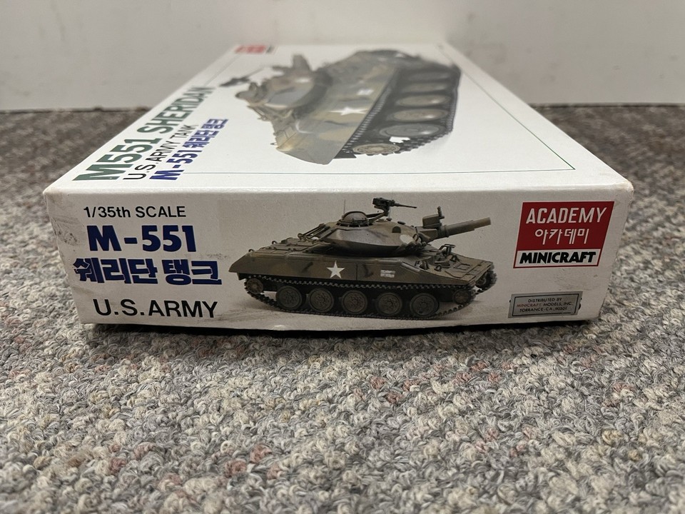 * ACADEMY 1/35 SCALE M551 SHERIDAN US ARMY TANK PLASTIC MODEL KIT #1307 ...