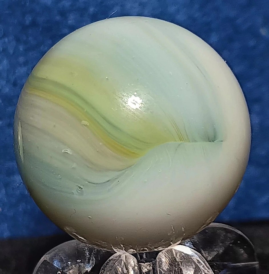 Vintage Akro Agate Tricolor Agate Patch Marble. .99" Boulder Size. Mint. | eBay