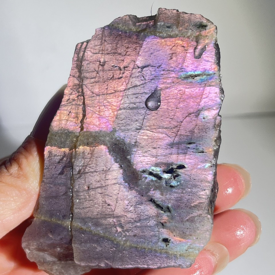 116g Rare Flashy Labradorite Slab Crystal Rough Gemstone Raw ...