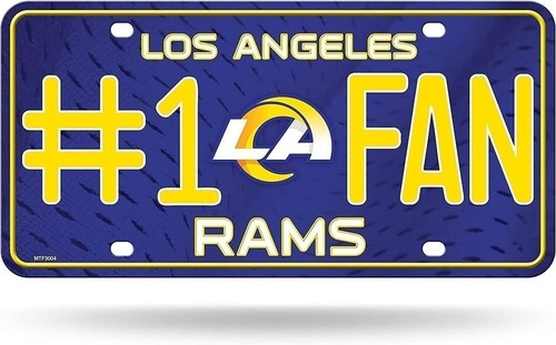 Los Angeles Rams #1 Fan Metal License Plate Tag | eBay