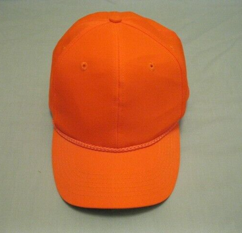Safety Orange Snapback Ball Cap Hat Hunting Construction One Size Fits ...
