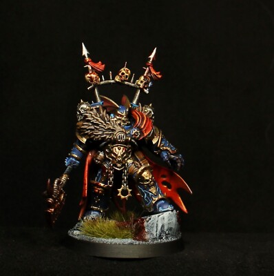 Night Lords Chaos Space Marines – Chaos Lord painted Warhammer 40k CSM ...