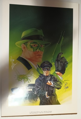 Green Hornet print signed by Dave Dorman (artist) and Van Williams ...