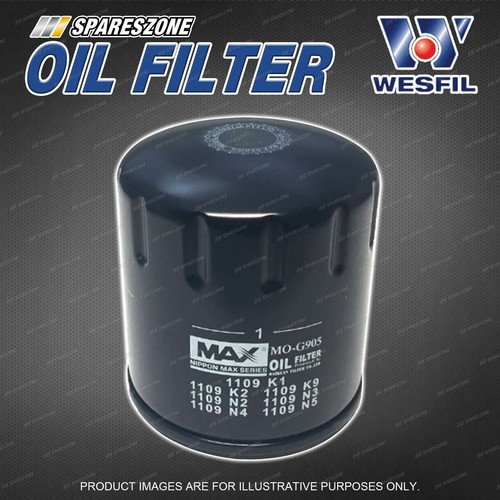 Wesfil Oil Filter for Peugeot 405 SRDT D70 406 D8 407 ST 607 VF 16V 12V ...