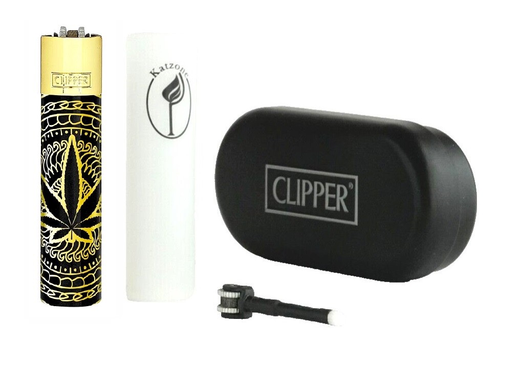 Clipper Metal Lighter- Gold & Embossed Patten Bundles with Lighter ...
