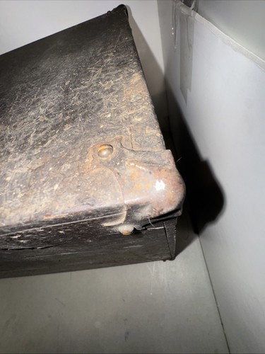 Wooden Machinist Tool Box Chest Wood Oak Toolbox 7 Drawers Starett ...