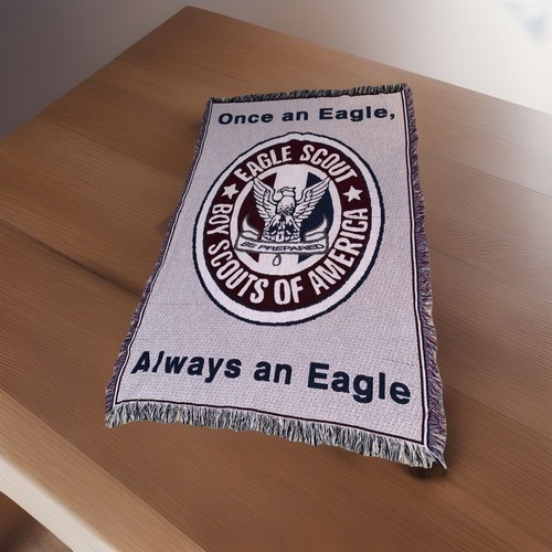 BSA Boy Scouts of America Eagle Scout Blanket Cotton Throw | eBay