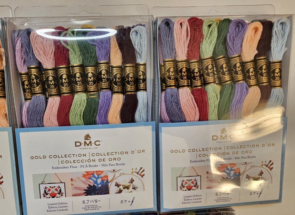 Lot Of 8 Boxes DMC Needlework Thread Floss- 4 Gold Collection/4 ...