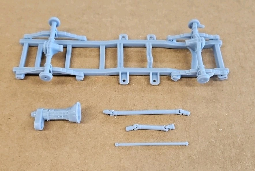 ABS-LIKE RESIN 3D PRINTED 1/25 1970 GMC CHEVY 4X4 LONG BED CHASSIS ...