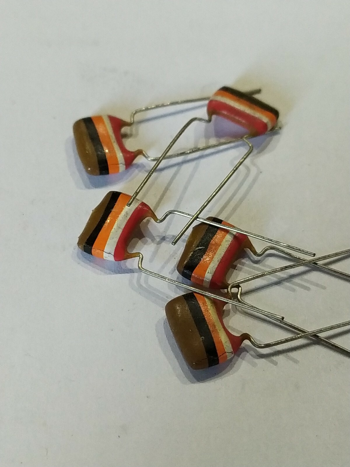 2x NOS MULLARD TROPICAL FISH C280 Capacitor 0.01uF 10nF 20% 100v CL4/30 ...