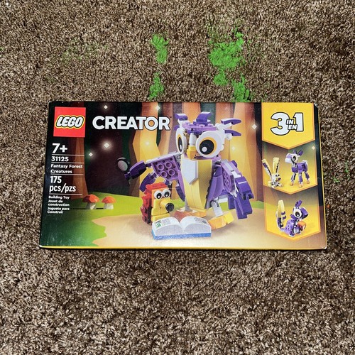 LEGO CREATOR: Fantasy Forest Creatures (31125) Purple Owl Squirrel Set ...