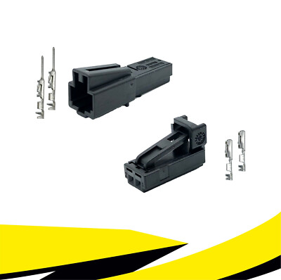 Buchse + Stecker 2-polig Reparatursatz 4B0971832 4E0972575 für VW AUDI ...
