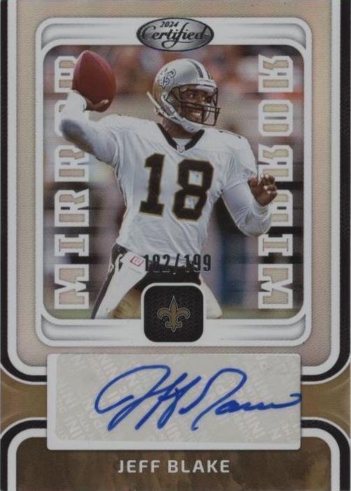 2024 Panini Certified - Mirror Signatures Jeff Blake #MS-JB /199 (AU ...