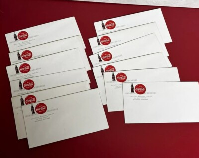 12 1950s COCA COLA Bottling HOLDREGE, NEBRASKA Envelopes Original ...