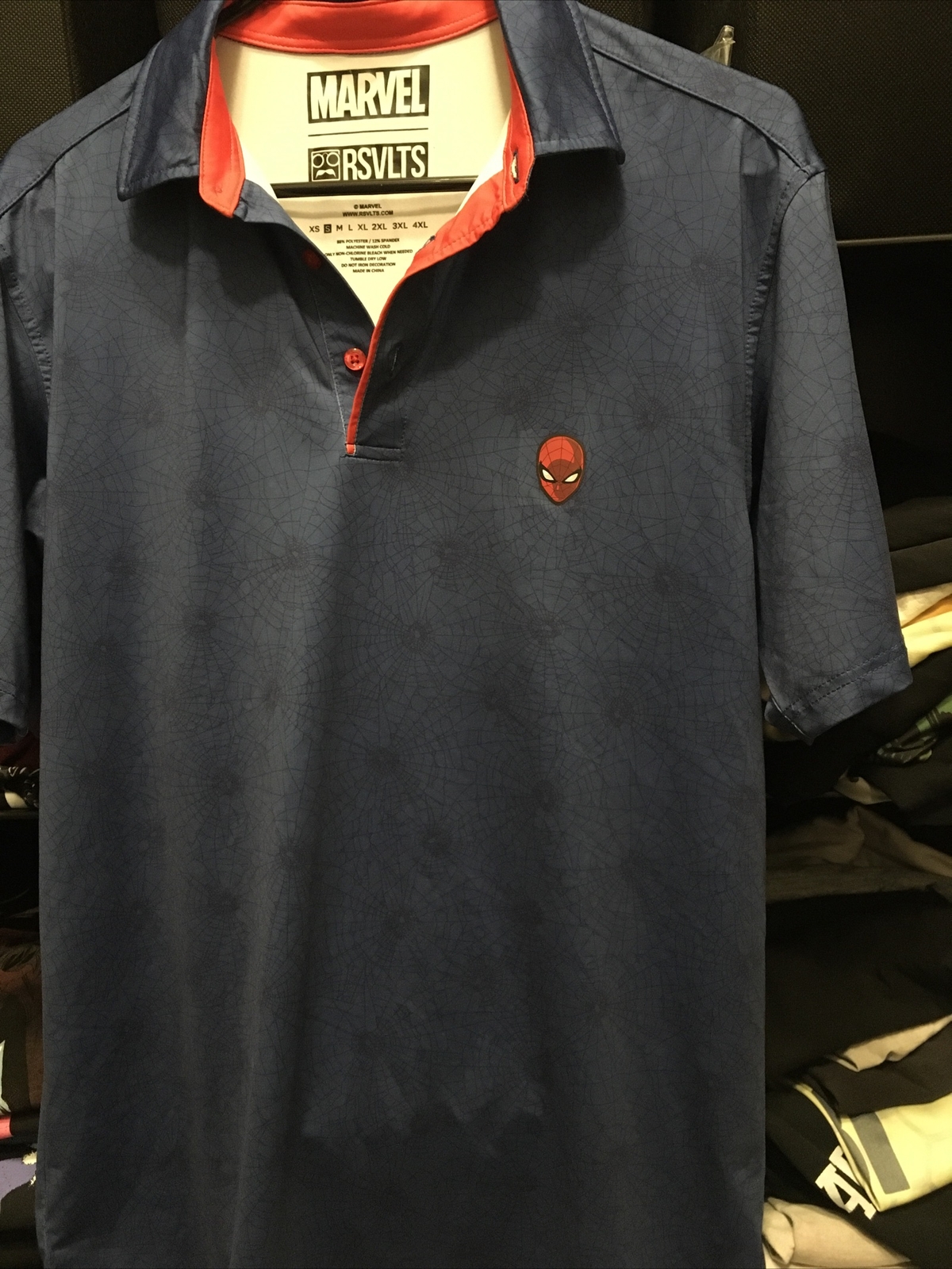 Rsvlts Spider-Man Marvel Polo Men Small - Gem