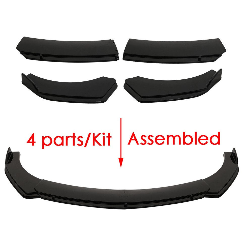 For Mazda 2 3 5 6 Gloss Front Bumper Lip Splitter Spoiler Lower Chin ...