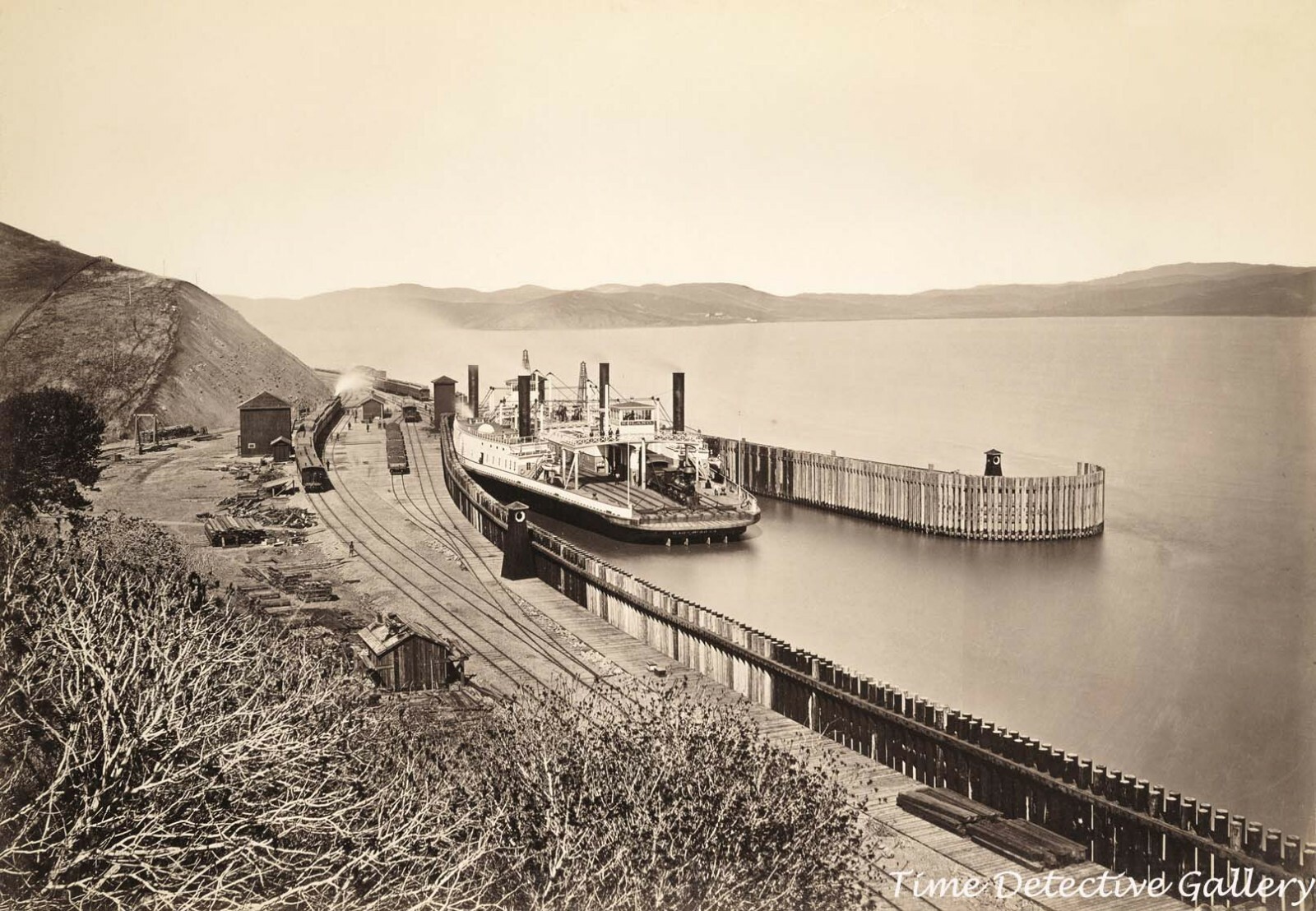 Ferry Boat "Solano", Port Costa, San Pablo Bay, Calif. - Historic Photo ...