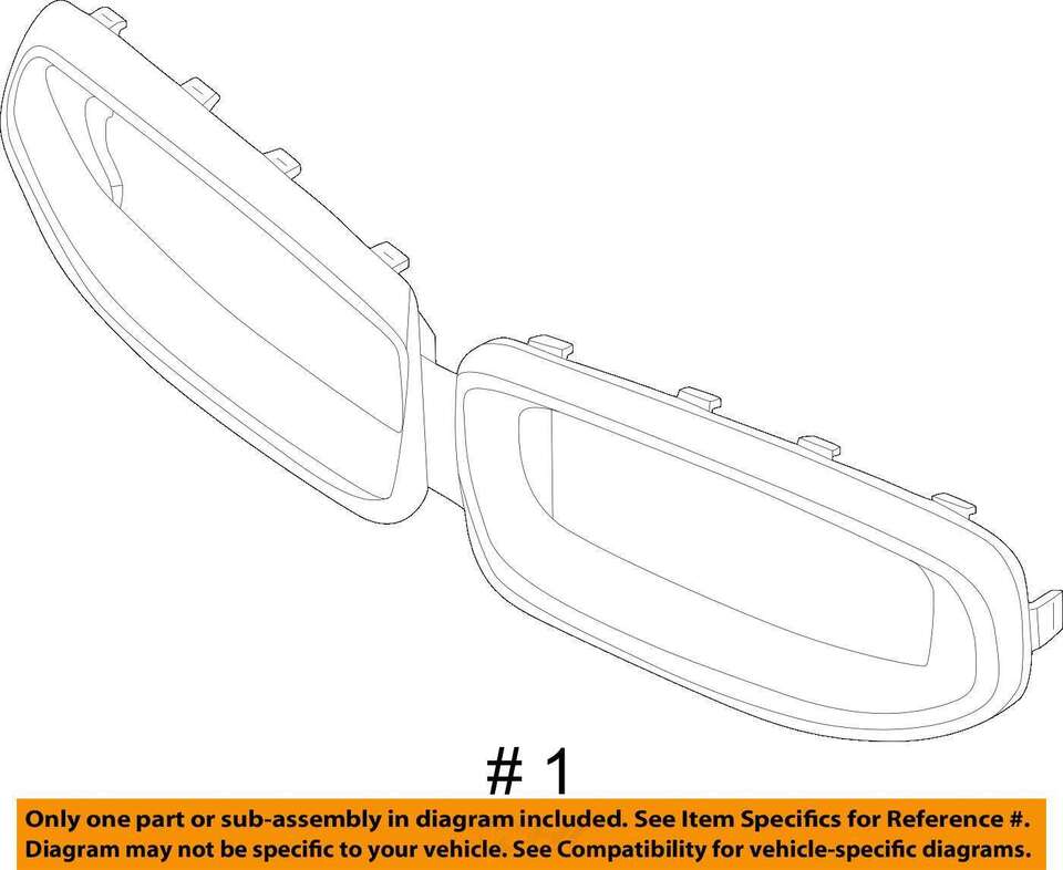 BMW OEM 22-25 230i xDrive Grille Components-Grille Surround 51139465118 ...