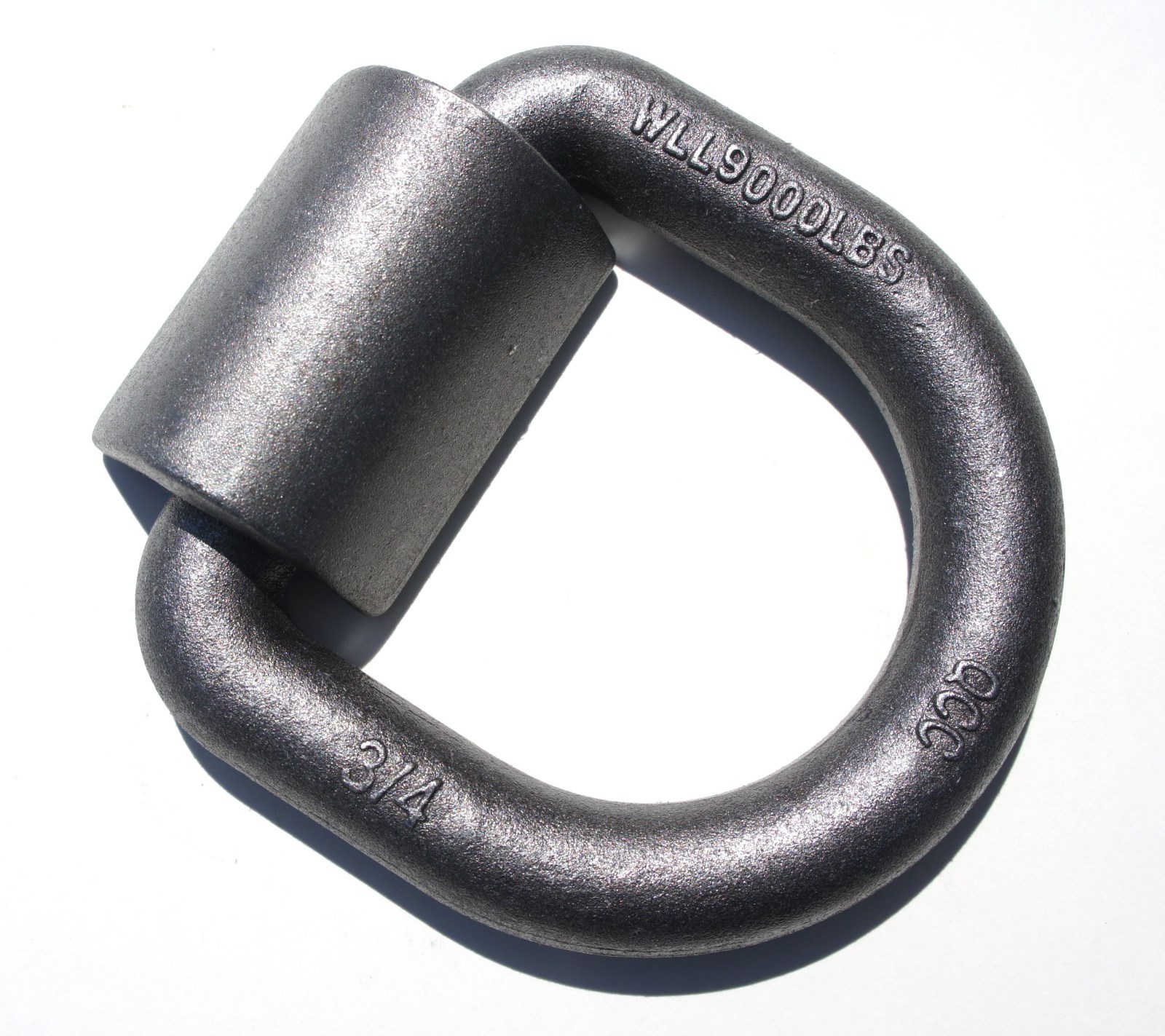 (2) 3/4" D Rings Weld On Flatbed Truck Trailer Tie Down Safety Chain ...