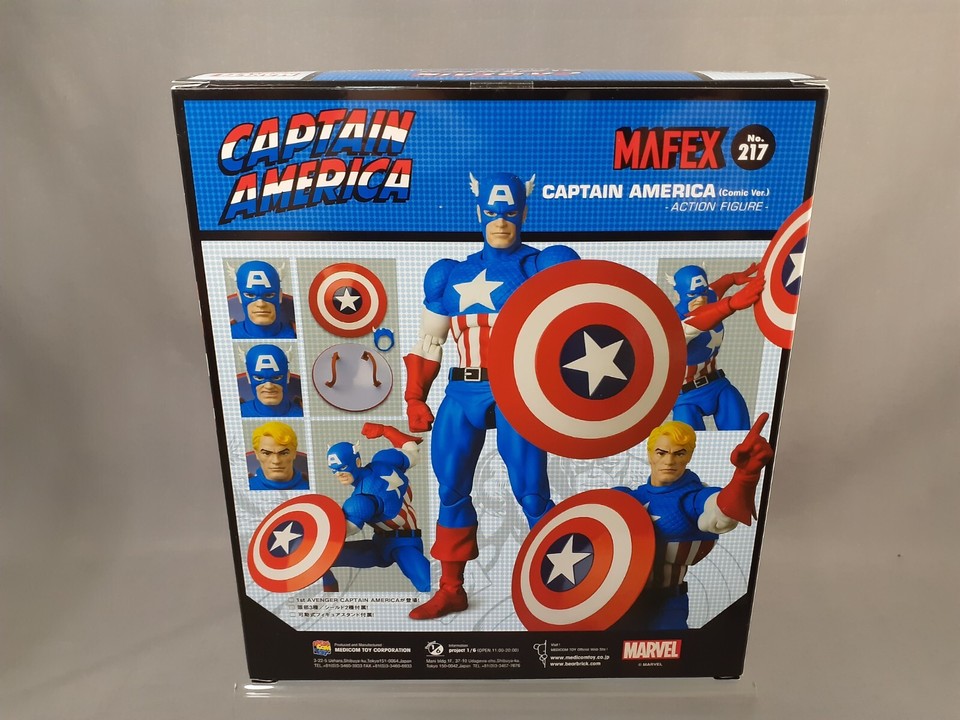 MAFEX No.217 MAFEX CAPTAIN AMERICA (COMIC Ver.) Medicom Toy Japan NEW ...