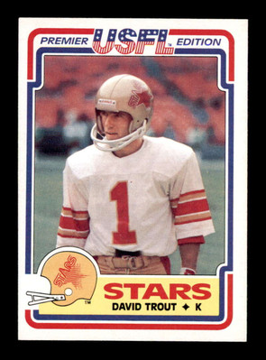 1984 Topps USFL #103 David Trout NM/NM+ X3057770 | eBay