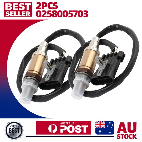 2X FOR BOSCH Oxygen Sensor For Monaro V206-07 8 Cyl 6.0L Gen IV LS2 ...