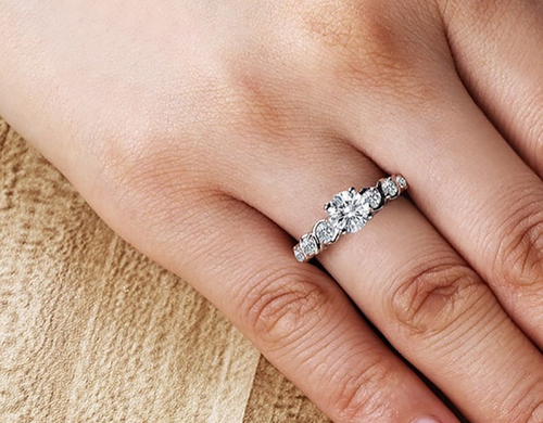 2.73ct Round Cut Lab-Created Moissanite Ring White Gold Plated Classic Solitaire | eBay