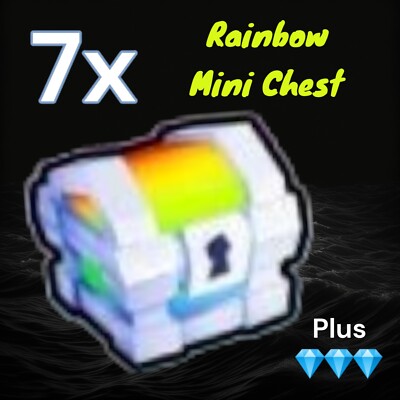 Pet Simulator 99. 7x Rainbow Mini Chest + 1m Diamonds. PS99. Same Day ...
