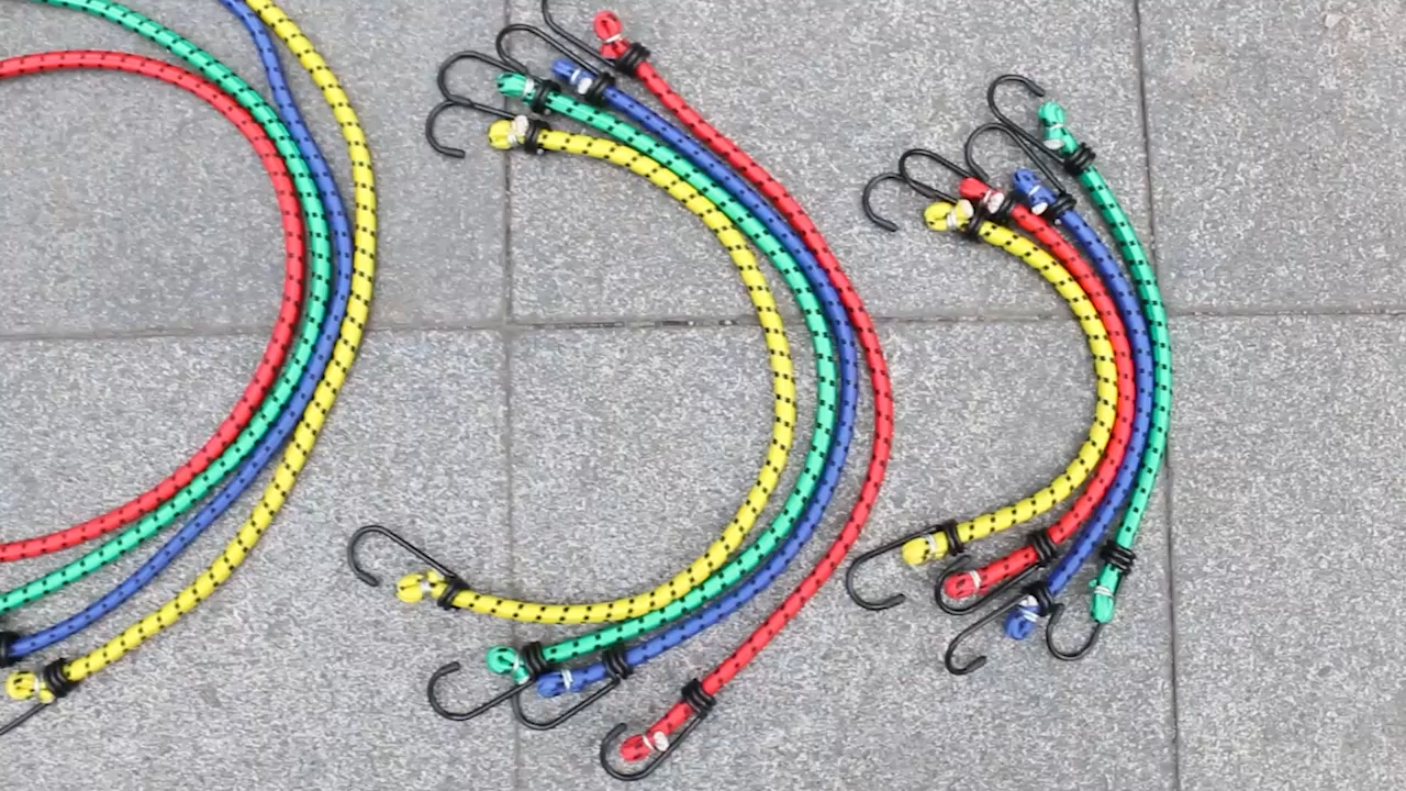 Mix Sizes Heavy Duty Bungee Cords with Hooks Multi-Purpose Elastic ...