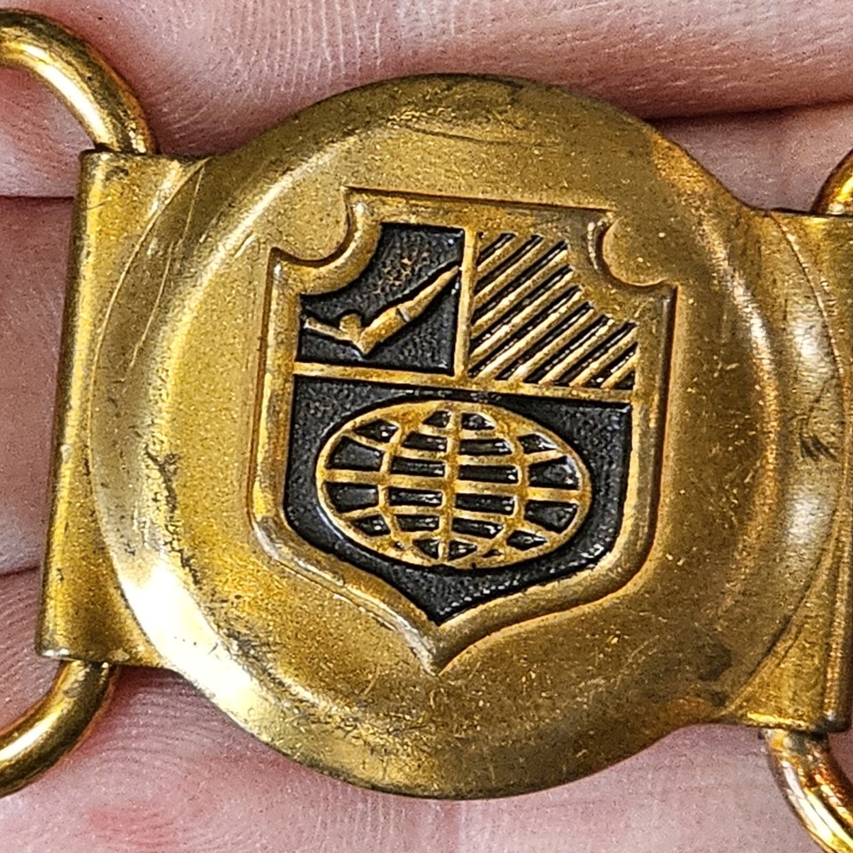 Vtg HIGH DIVE Belt Buckle ART Diver Swimming Pool Diving Brass RARE ...