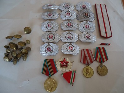Vintage Bulk lot Military Insignia Russia Russian WW2 to Cold war Era ...