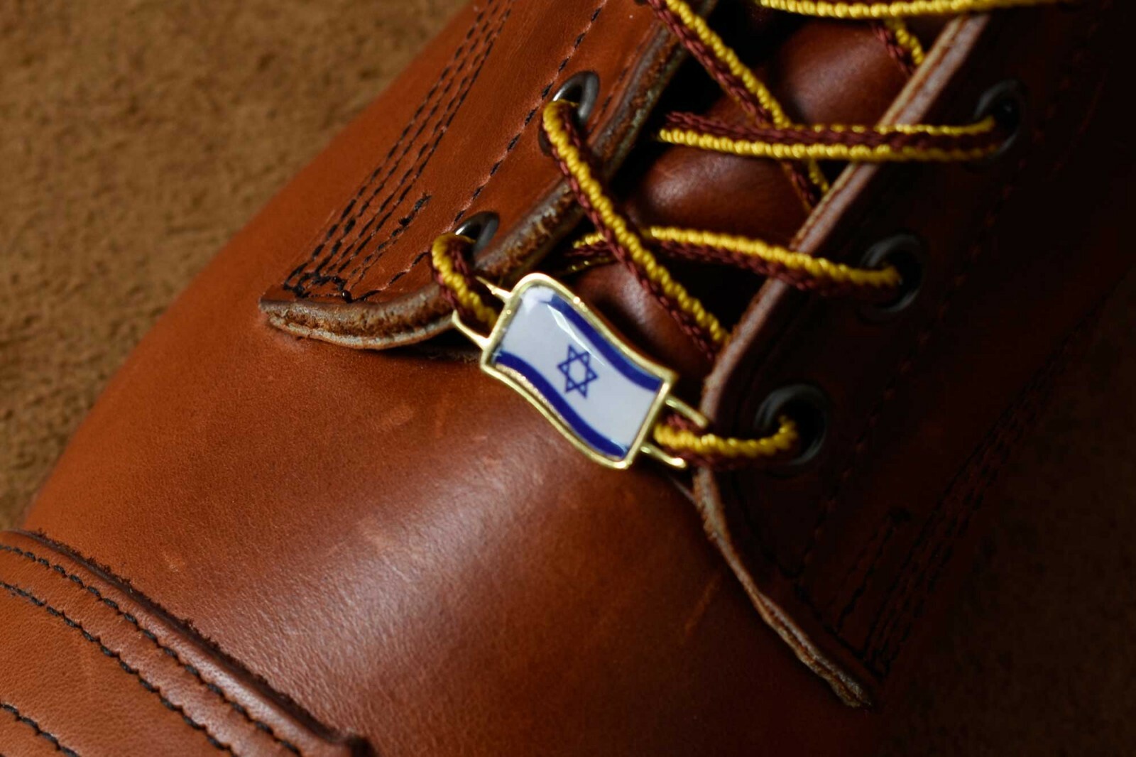 BrooklynMaker Israel Flags Shoes Boot Lace Keeper American Union ...
