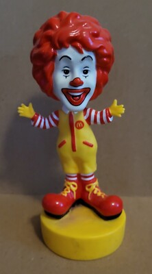 RONALD McDONALD Advertising BOBBLE HEAD Fast Food Icon nodder FIGURE ...