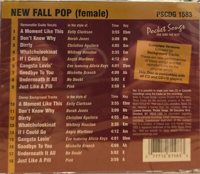 1583 POP POCKET SONGS KARAOKE CDG LOT MI | eBay