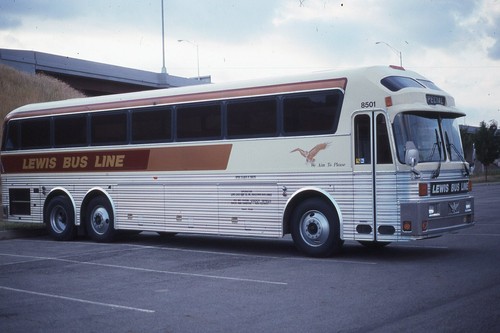 Original Bus Slide Charter Lewis Bus Iine #8501 Silver Eagle 1993 #13 ...