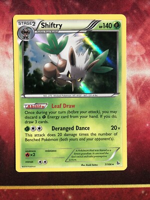 Pokemon Card Shiftry Holo Flashfire #7/106 | eBay