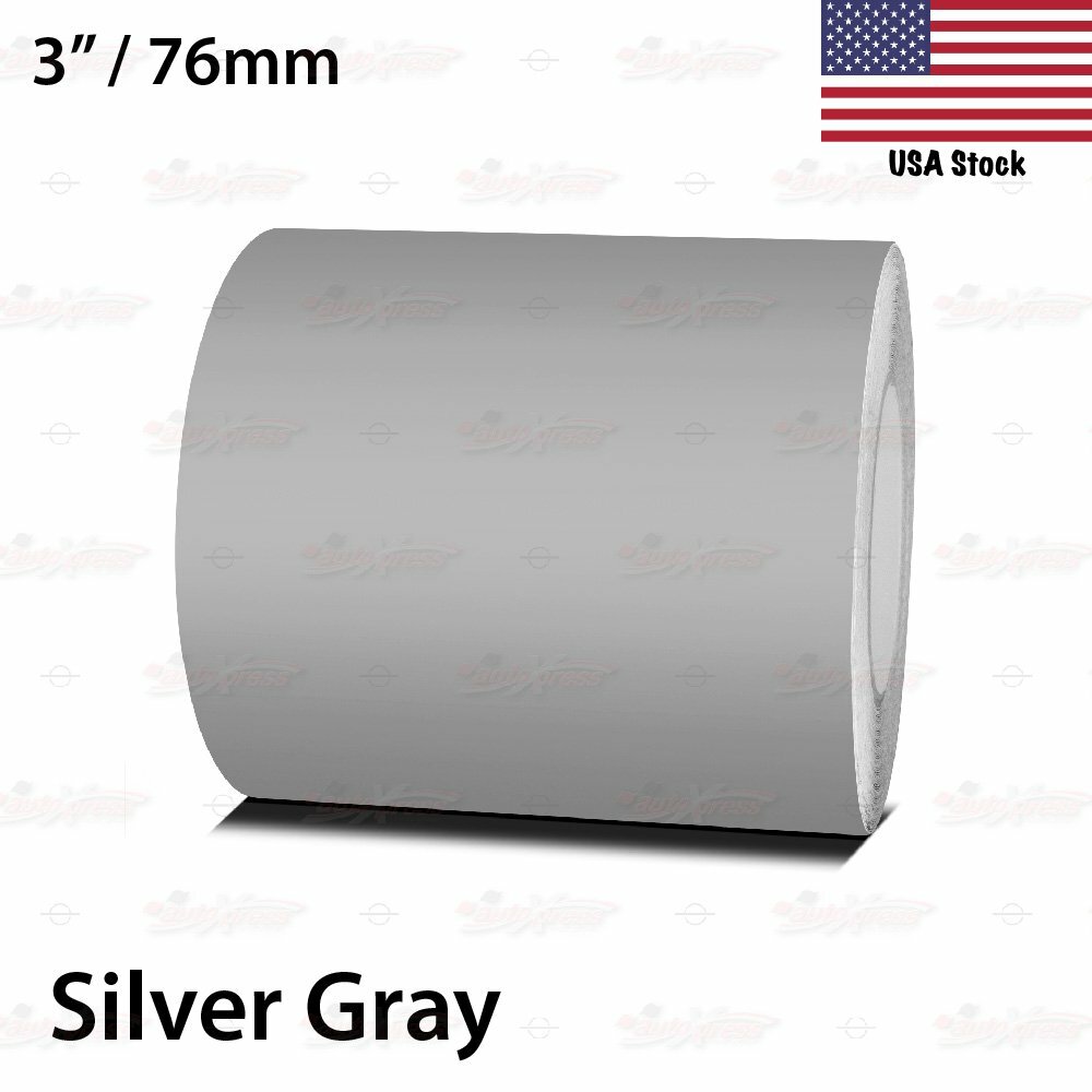 SILVER GRAY Roll Vinyl Pinstriping Pin Stripe Car Motorcycle Tape Decal ...