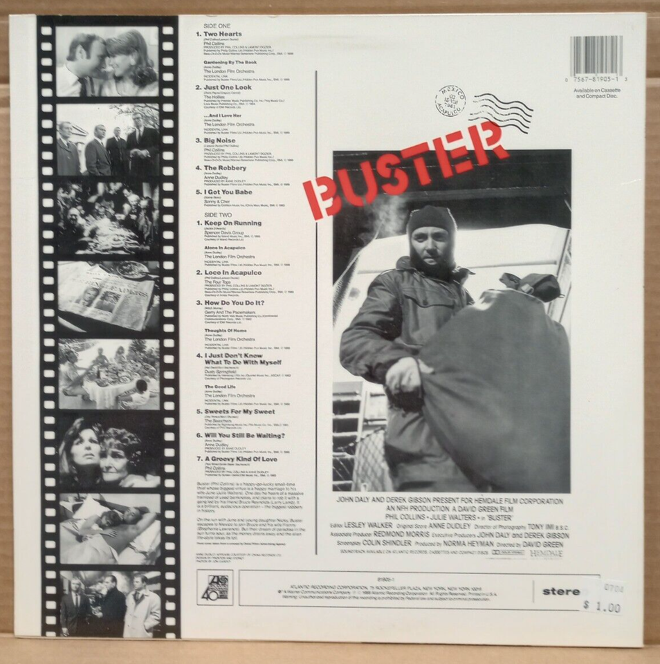 Buster: Original Motion Picture Soundtrack - US 1988 Atlantic LP | eBay
