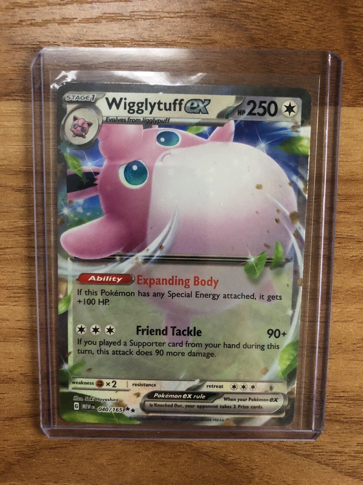 Wigglytuff ex Double Rare 040/165 - Scarlet & Violet 151 - Pokémon TCG ...
