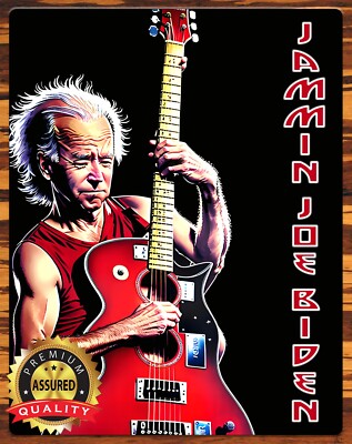 Jammin Joe Biden - Rock Star - Parody - Humor - Sign 11 x 14 | eBay