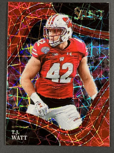 TJ Watt, 2022 Select, Field Level, Red Prizm, Pittsburgh Steelers, #132 ...