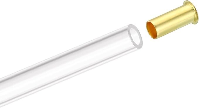 PATIKIL 4mm Tube OD Brass Compression Insert, 10 Pack Insert Tube ...