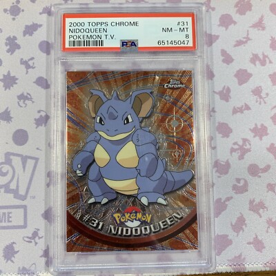 Pokemon Card PSA 8 NM-MT Nidoqueen Topps Chrome T.V. 2000 Holo #31 | eBay